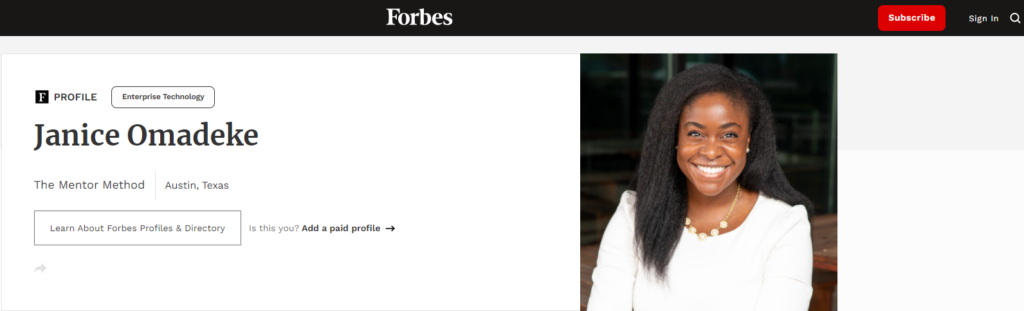 Forbes 2021 Next 1000: Janice Omadeke among young entrepreneurs who are ...